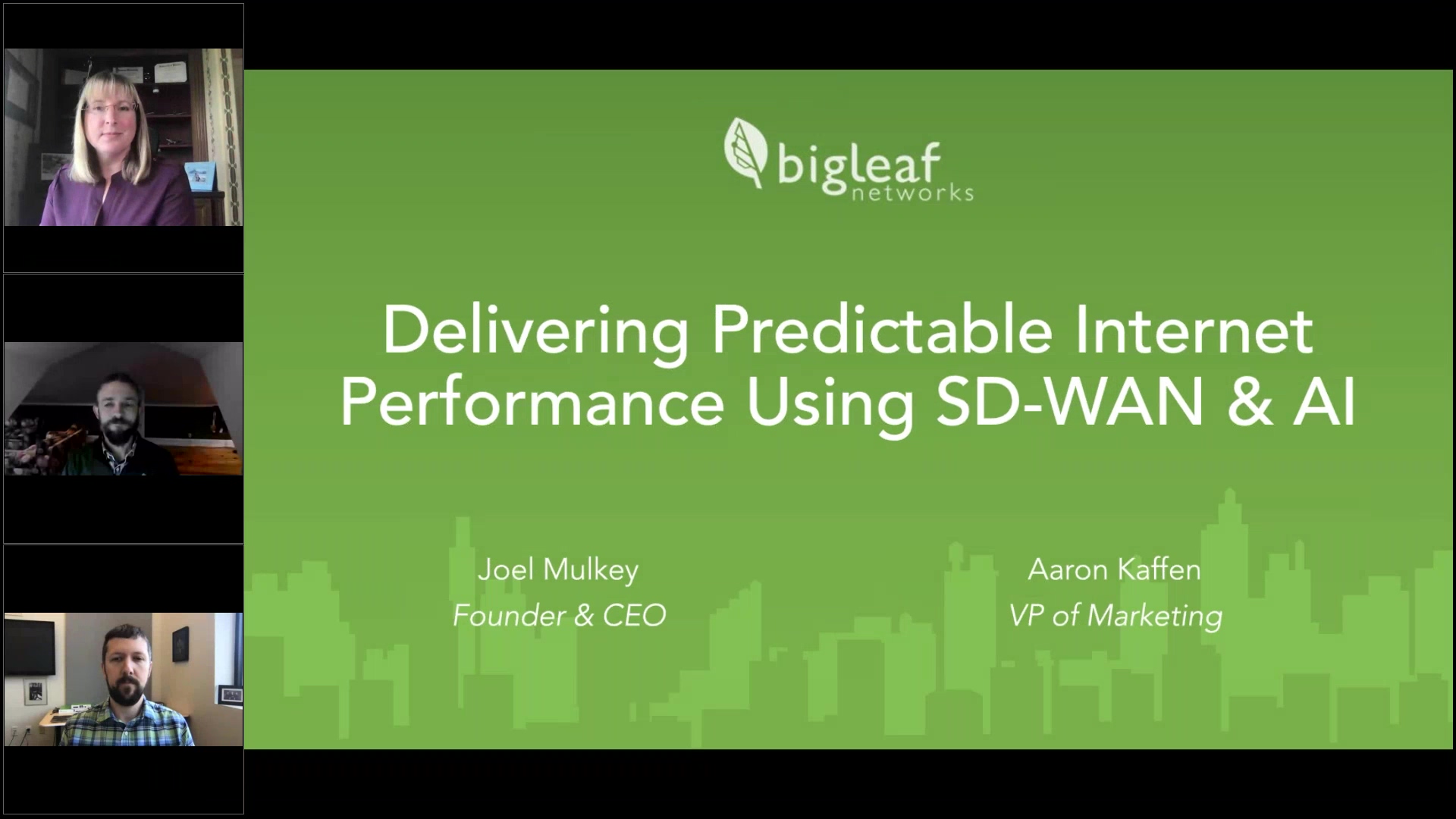 Recording - Delivering Predictable Internet Performance Using SD-WAN & AI